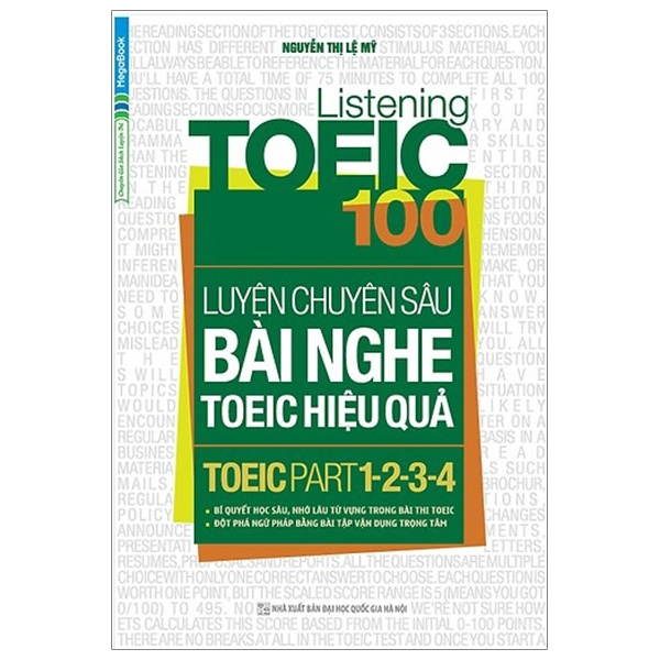 Sách Listening Toeic 100 - Luyện Chuyên Sâu Bài Nghe Toeic Hiệu Quả (Toeic Part 1-2-3-4 ...