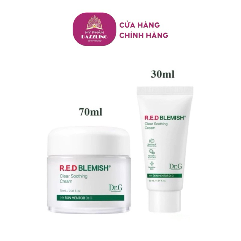 Kem Dưỡng Ẩm Phục Hồi Da Dr.G Red Blemish Clear Soothing Cream | Shopee Việt Nam