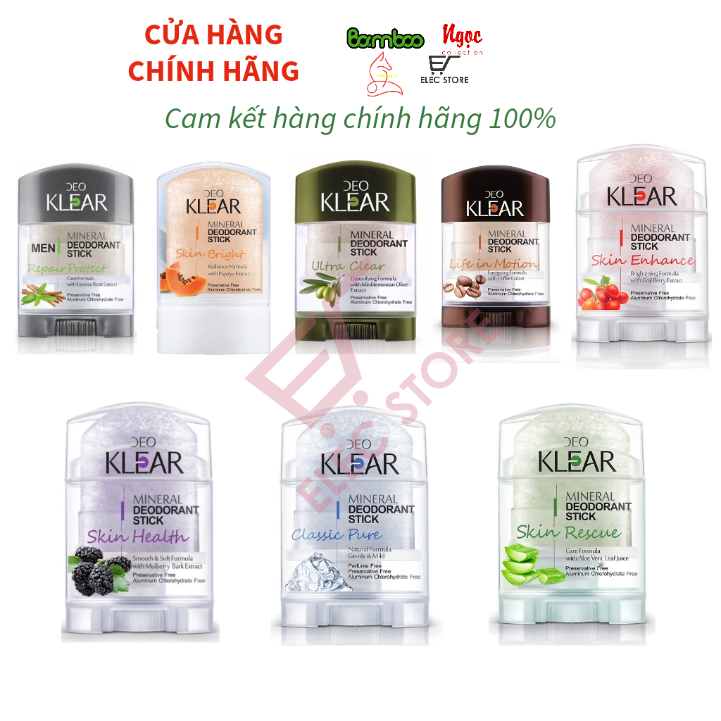 Lăn khử mùi đá khoáng Deo Klear Thái Lan 70g | Shopee Việt Nam