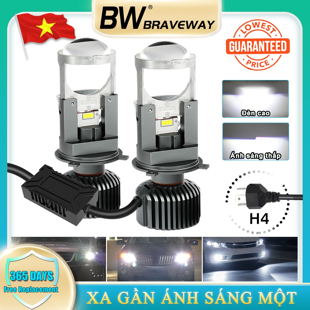 Pha Led Bi Cầu Mini V9 PRO/T40 Công Suất 120W Bản Nâng Cấp, Mẫu Mới ...