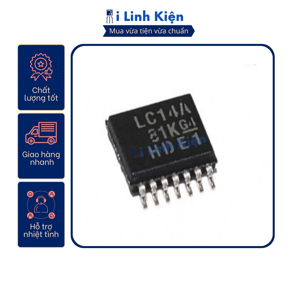 Ic chức năng LC14A SN74LVC14APWR TSSOP-14 chính hãng TI chất lượng ...