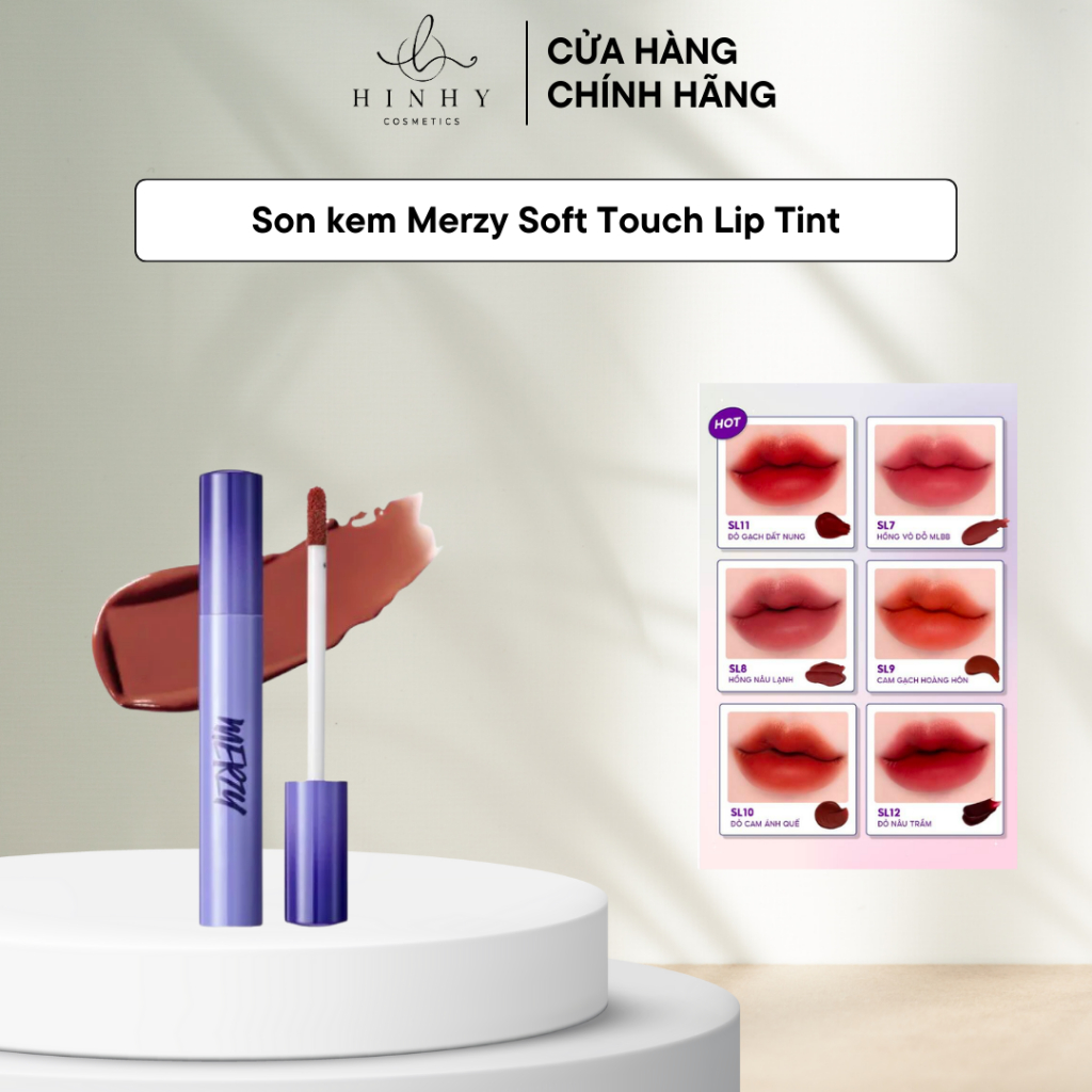 Son kem Merzy Soft Touch Lip Tint | Shopee Việt Nam