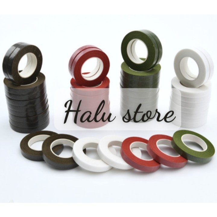 Băng keo sáp quấn hoa giả, phụ kiện trang trí dài 27m - Halu Store | Shopee Việt Nam