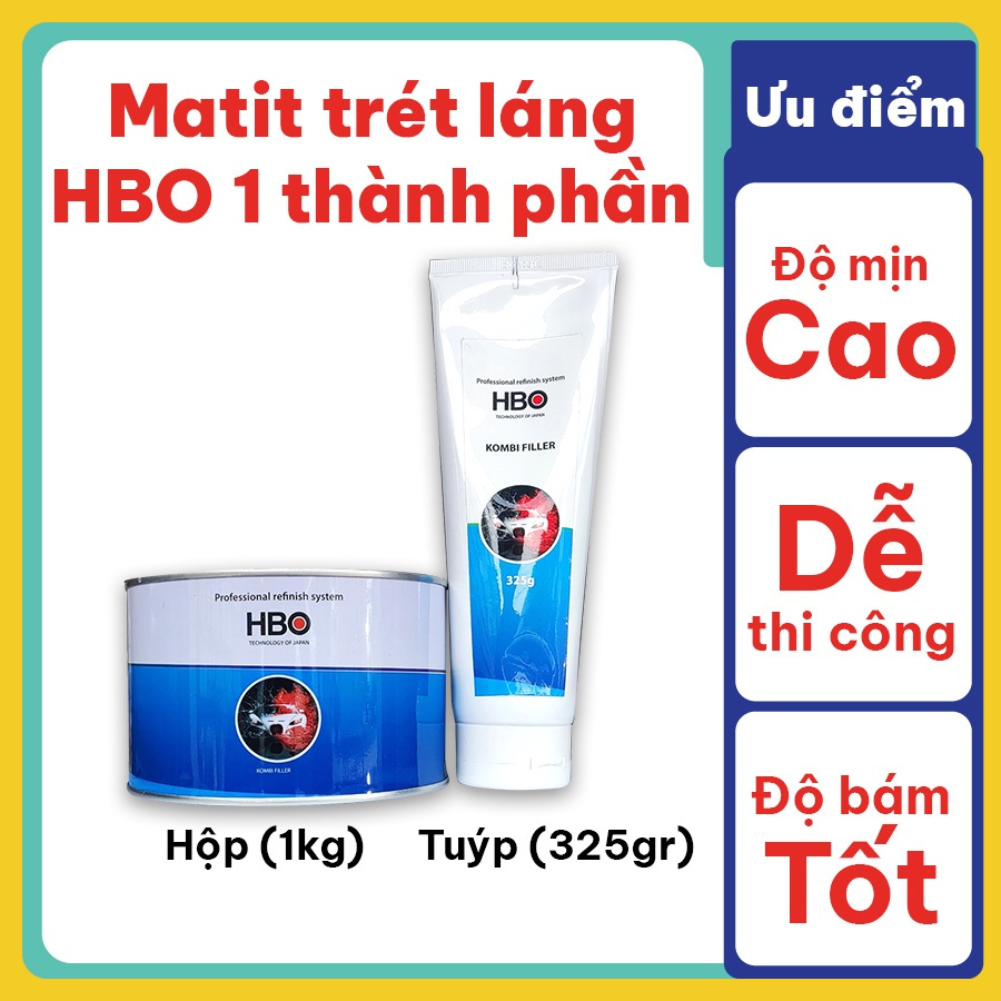 Matit trét láng 1 thành phần HBO dạng tuýp tiện lợi phù hợp cho nhu cầu ...