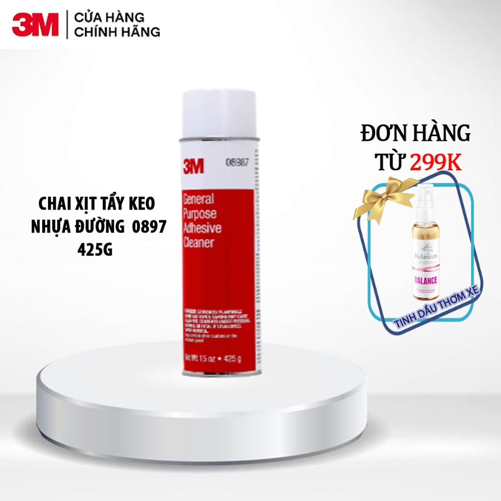 Dung Dịch Tẩy Keo, Nhựa Đường bám thân xe ôtô, Logo 3M™ General Purpose Adhesive Cleaner 08987 ...