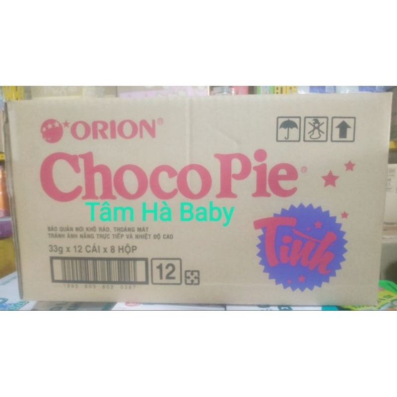 [Combo 2 thùng] Bánh Chocopie Tình Orion 3168 gam ( 2 thùng x 8 hộp x 12 gói x 33g ) ( Bách hóa ...