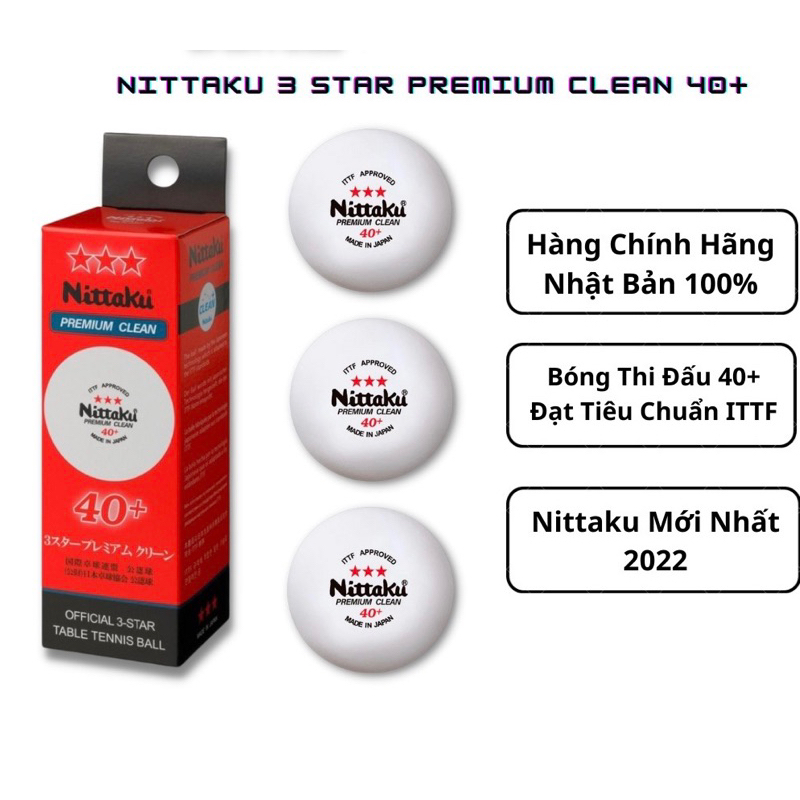 Quả Bóng Bàn Nittaku Premium 40+ Made in Japan | Shopee Việt Nam