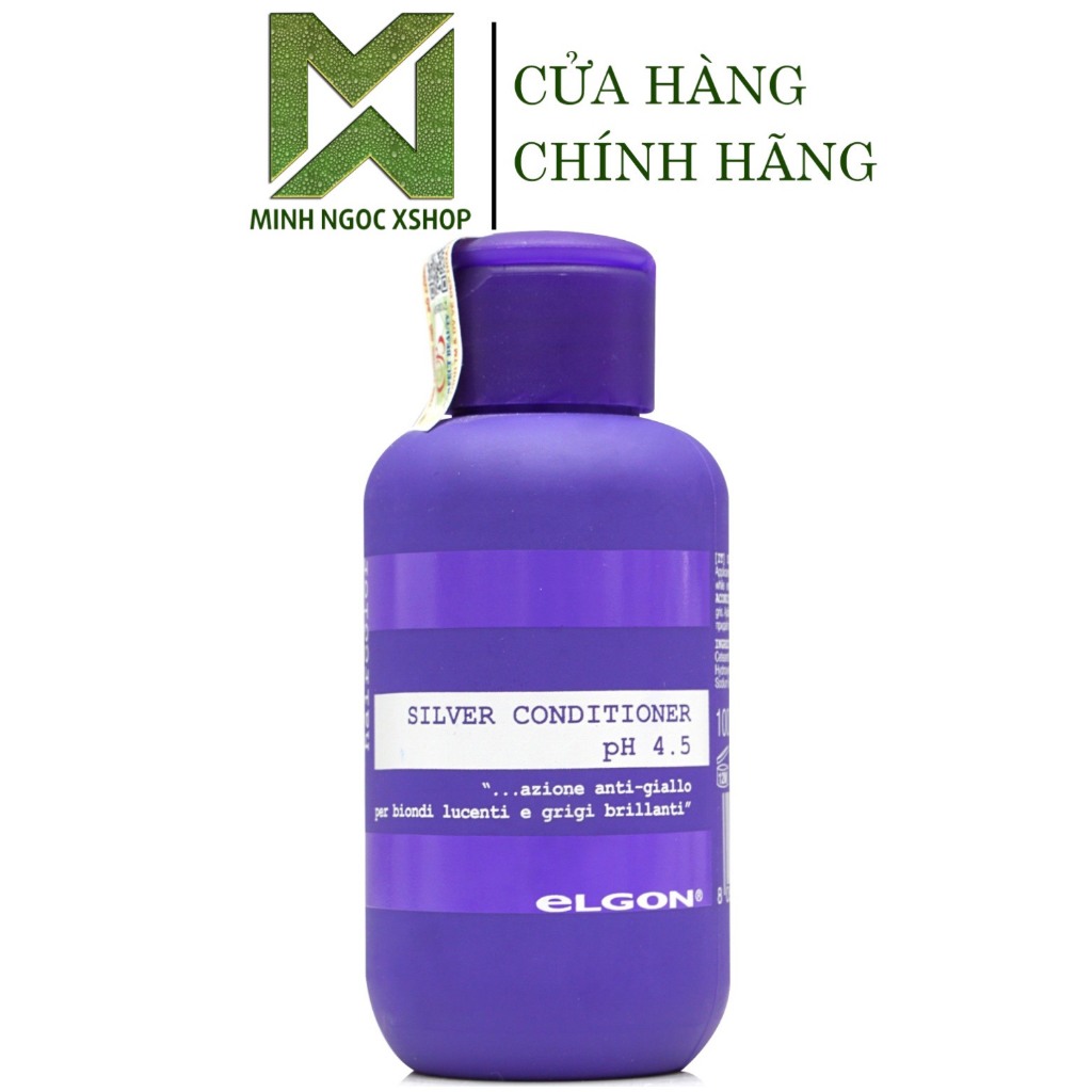 Dầu gội xả tím khử vàng Elgon Colorcare Silver 100ML, dành cho tóc tẩy ...