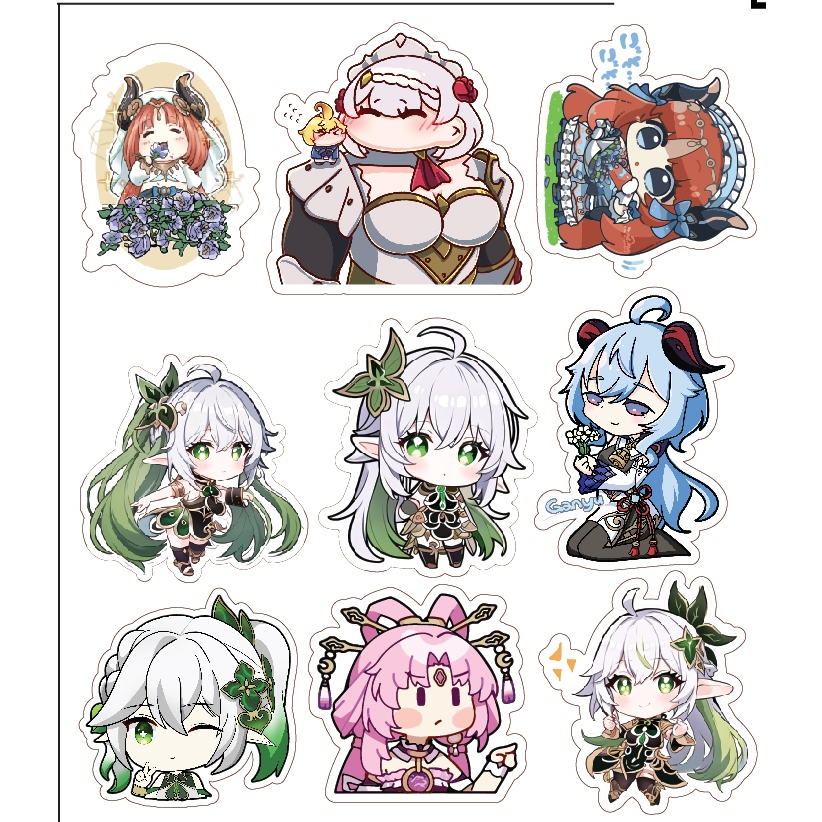 Sticker Genshin Impact 36 Cái Xinh Xắn Siêu Rẻ | Shopee Việt Nam