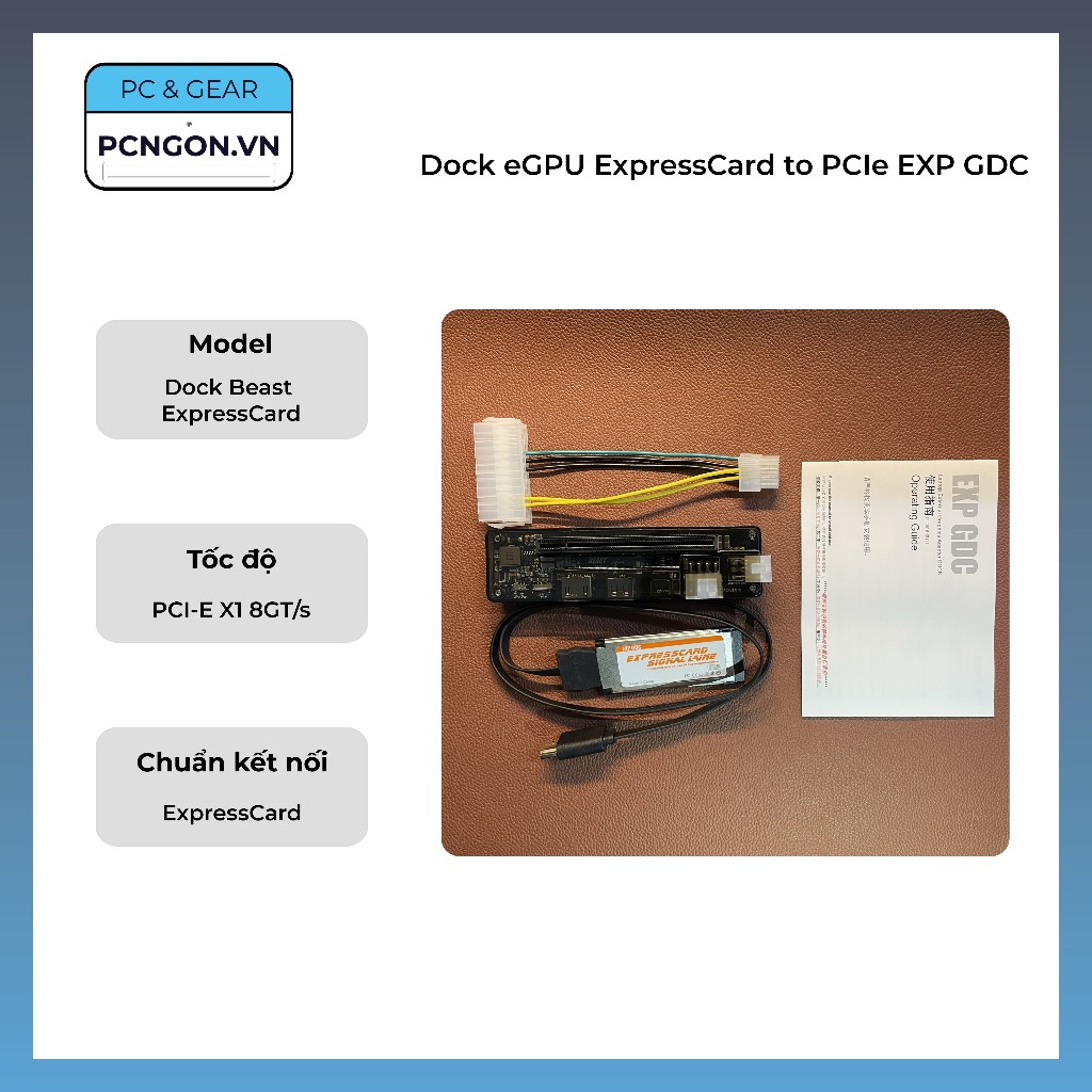 [PCNGON] Dock eGPU ExpressCard to PCIe EXP GDC | Shopee Việt Nam