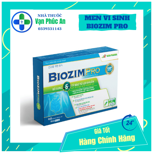 [CHÍNH HÃNG] Men vi sinh BIOZIM PRO - Bổ sung lợi khuẩn cho đường ruột ...