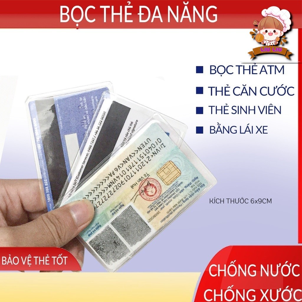 Vỏ bọc căn cước công dân CCCD - ATM bảo vệ thẻ, chống xước,... | Shopee ...