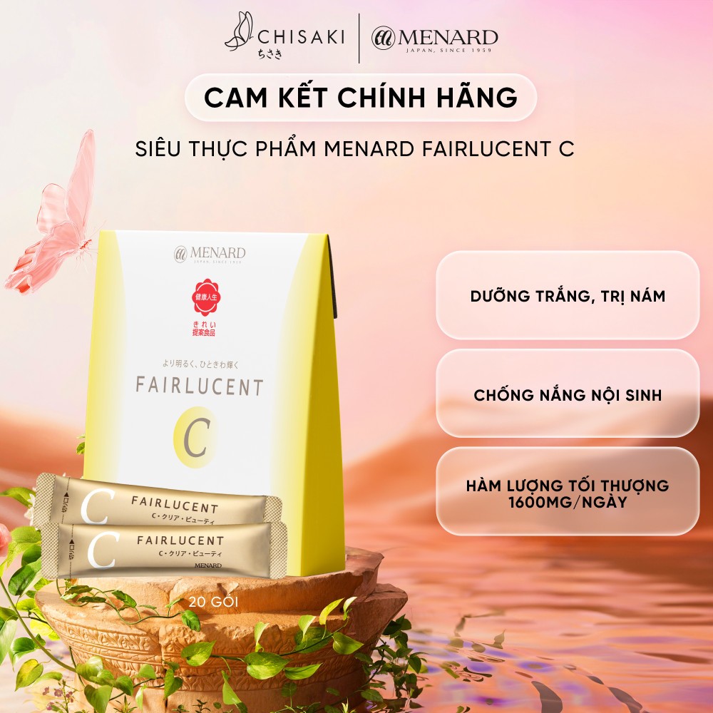 Thực phẩm bảo vệ sức khỏe Menard Fairlucent C (Hộp 20 gói) | Shopee Việt Nam