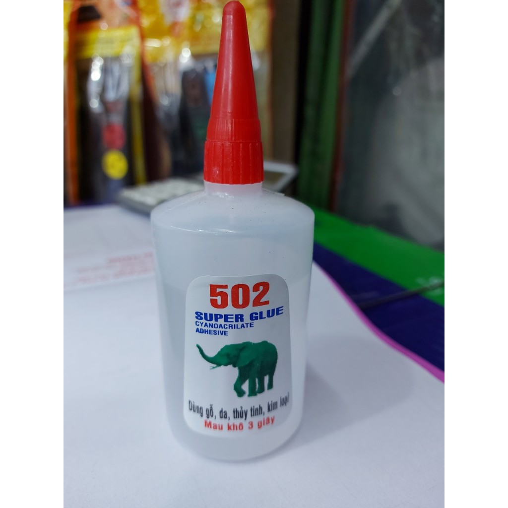 Keo 502 keo dán đa năng siêu dính con voi chai lớn và nhỏ | Shopee Việt Nam