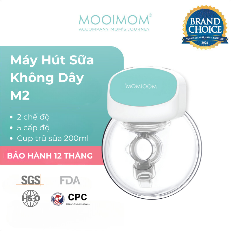 [BH 12 Tháng] Máy Hút Sữa Không Dây MOOIMOM M2, Nhỏ Gọn Vắt Sữa Rảnh ...
