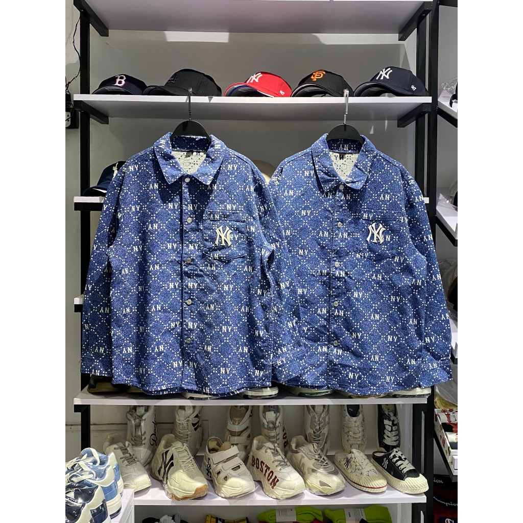 [RAWS] Jean MLB denim NY monogram chính hãng | Shopee Việt Nam