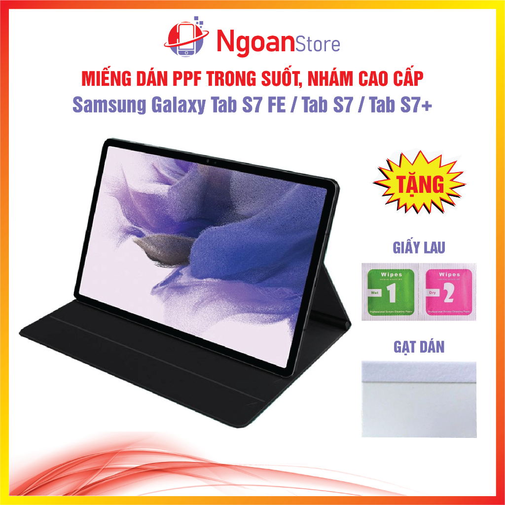 Miếng dán PPF Samsung Galaxy Tab S7 FE S7 S7+ chống bám vân tay phục hồi vết xước - Ngoan Store ...