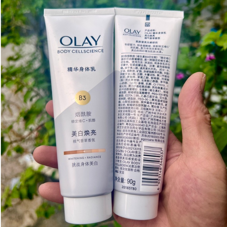 (Tuýp 90g) Sữa dưỡng thể Olay B3 Whitening & Radiance bản mới nhất ...