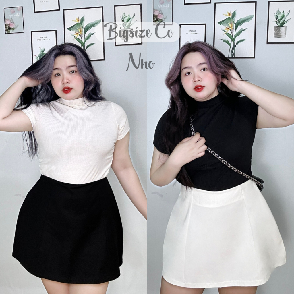 Chân Váy Ngắn Chữ A Bigsize Nữ Vải Kaki Không Co Giãn Khóa Sau Giot Lệ ...