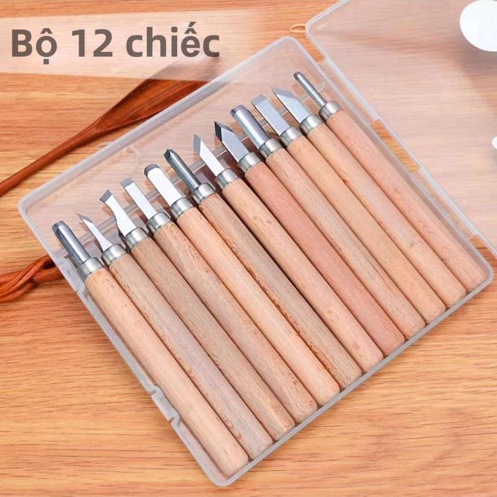 Bộ đục gỗ,Bộ Dao Trổ Điêu Khắc-lưỡi thép hợp kim SK5 | Shopee Việt Nam