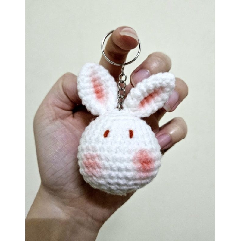 Móc khóa thỏ bằng len handmade | Shopee Việt Nam