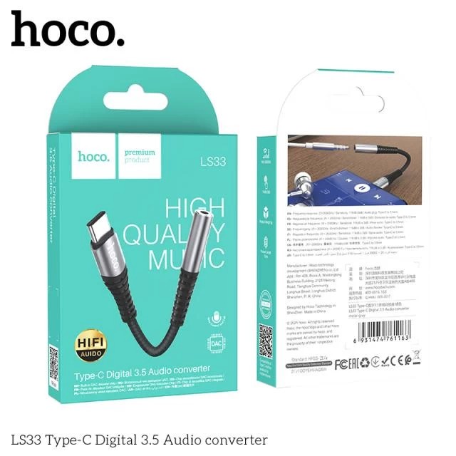 Cáp Chuyển Đổi Hoco LS33 Chuyển Từ Chân TypeC Sang 3.5mm | Shopee Việt Nam