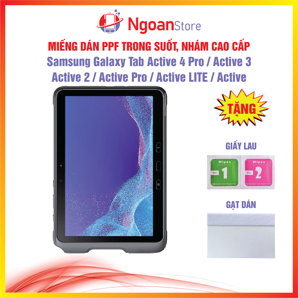 Miếng dán PPF Samsung Galaxy Tab Active 4 Pro 3 2 Pro LITE chống bám ...