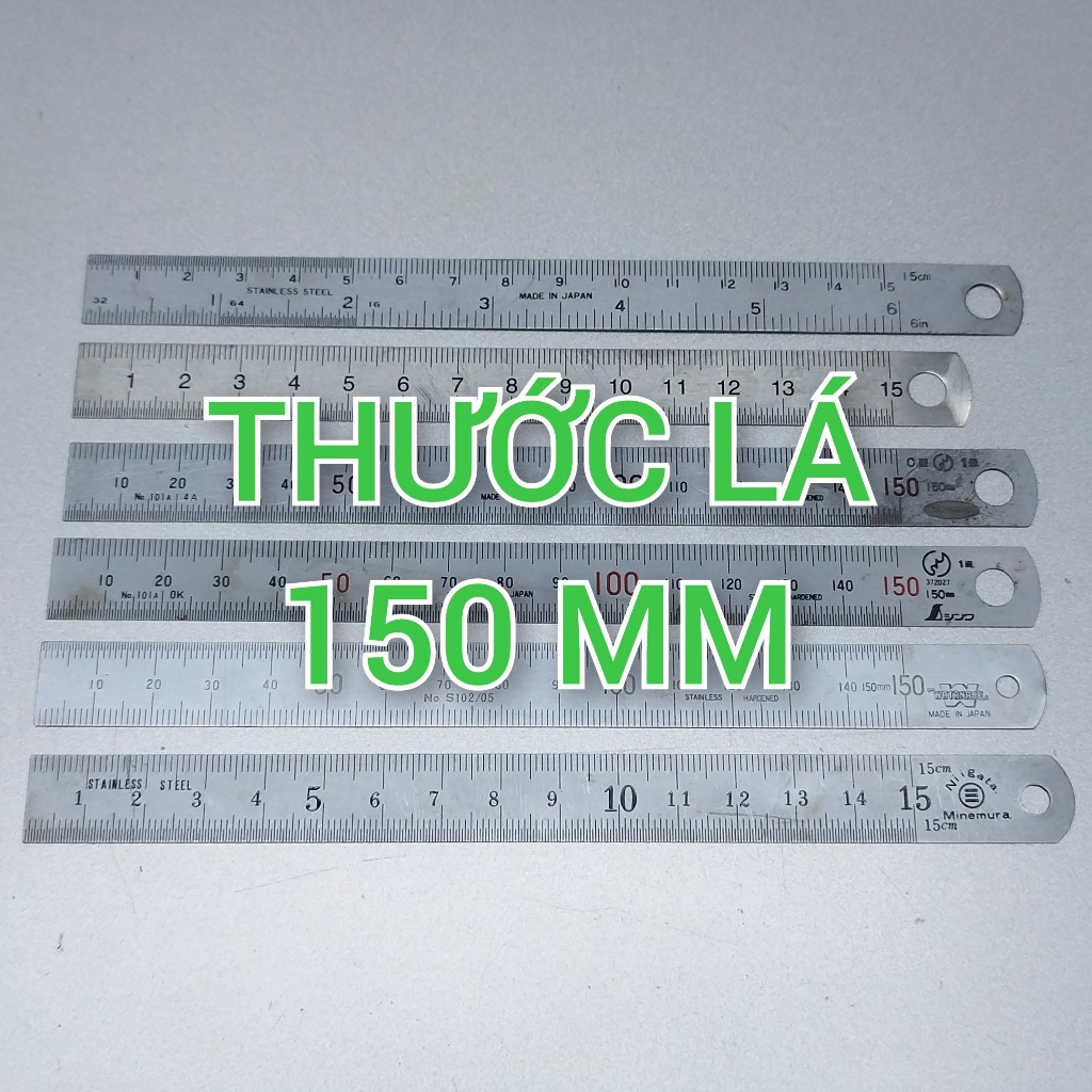 Thước lá, thước thẳng 150mm (15cm) Shinwa, Watanabe, Minemura... hàng bãi Nhật | Shopee Việt Nam