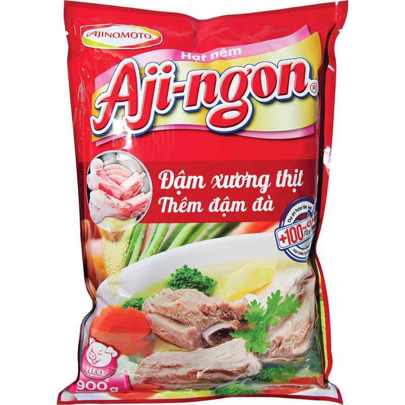 Hạt nêm Aji-Ngon Đậm Thịt Ngọt Xương Ajinomoto Túi 900g | Shopee Việt Nam