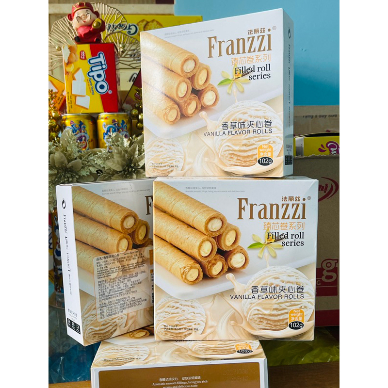 Bánh Franzzi Cuộn Vani Hộp Gói Quà Tết 102g | Shopee Việt Nam