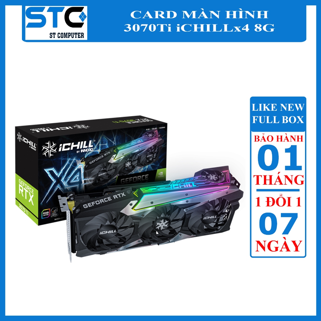 Card Màn Hình Inno3D RTX 3070 Ti ICHILL X4 Like New Fullbox | Shopee ...