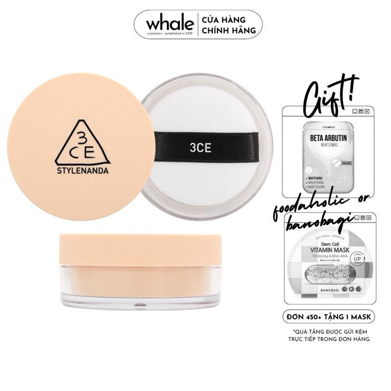 Phấn Phủ Bột 3CE Natural Finish Loose Powder 8.5g | Shopee Việt Nam