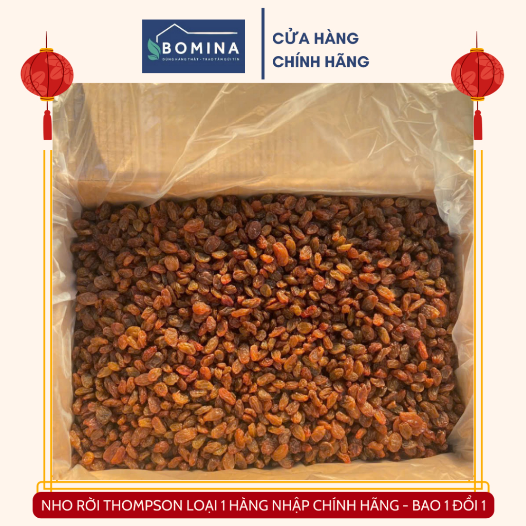 Nho khô, nhặt rời Thompson Sun Muscat nhập khẩu Úc,Organic BAO 1 ĐỔI 1 ...