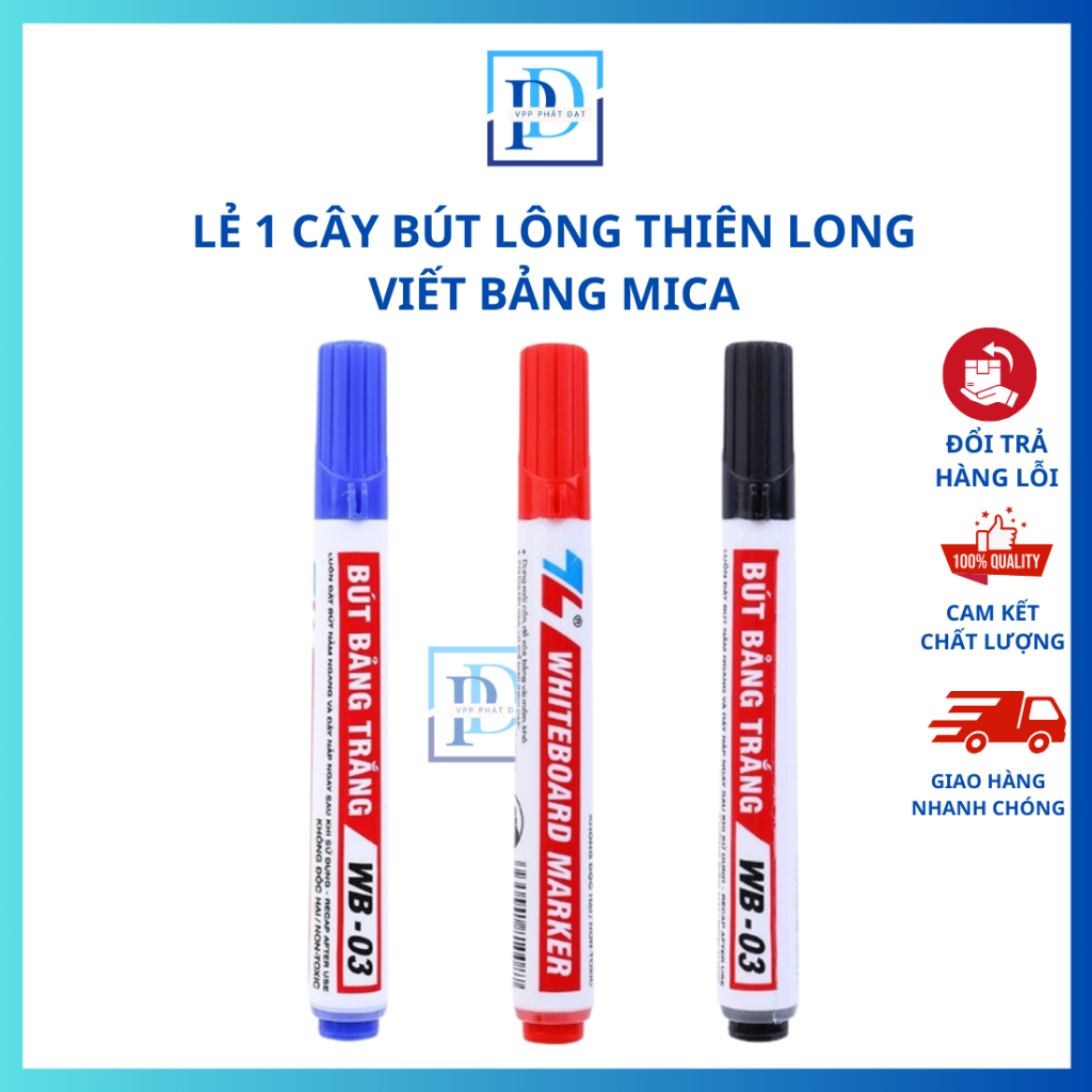 Bút Lông Viết Bảng Thiên Long WB-03, Bút Dạ, Bút Viết Bảng Trắng - Văn ...