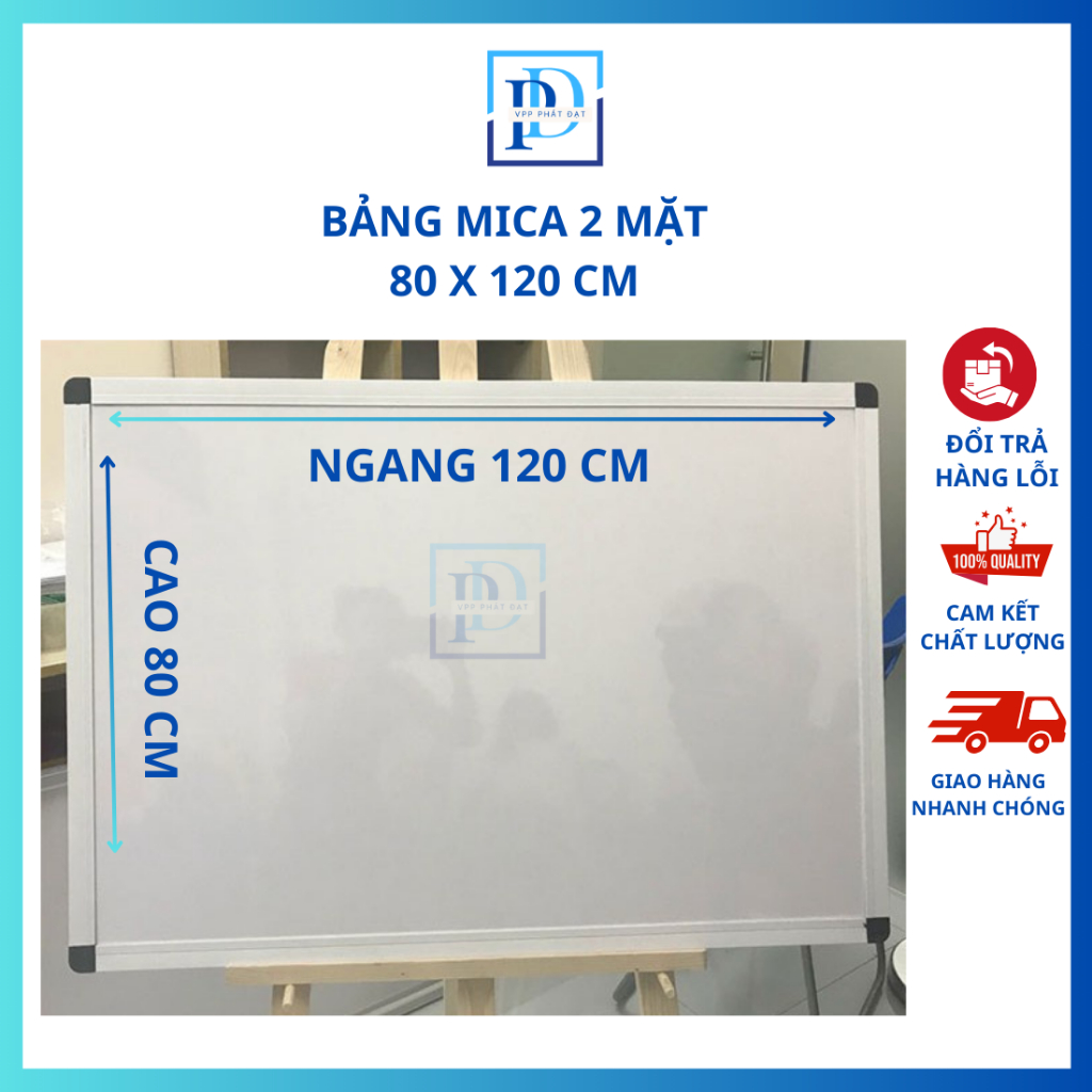 Bảng 2 Mặt trắng và đen 80x120cm Viết Bút Lông Viền Nhôm - bảng treo tường- bảng viết bút lông ...