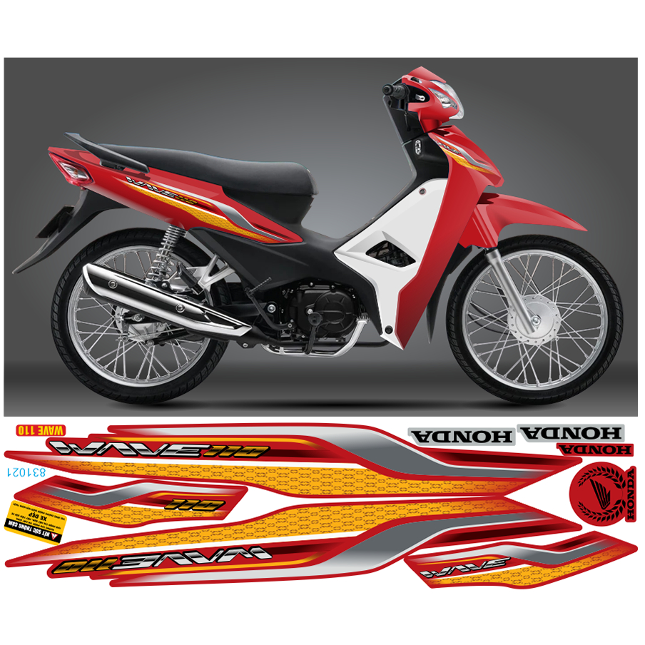 Tem Wave alpha 110 - mẫu NCX zin thái lan - 831021 - tem rời wave 3 lớp ...