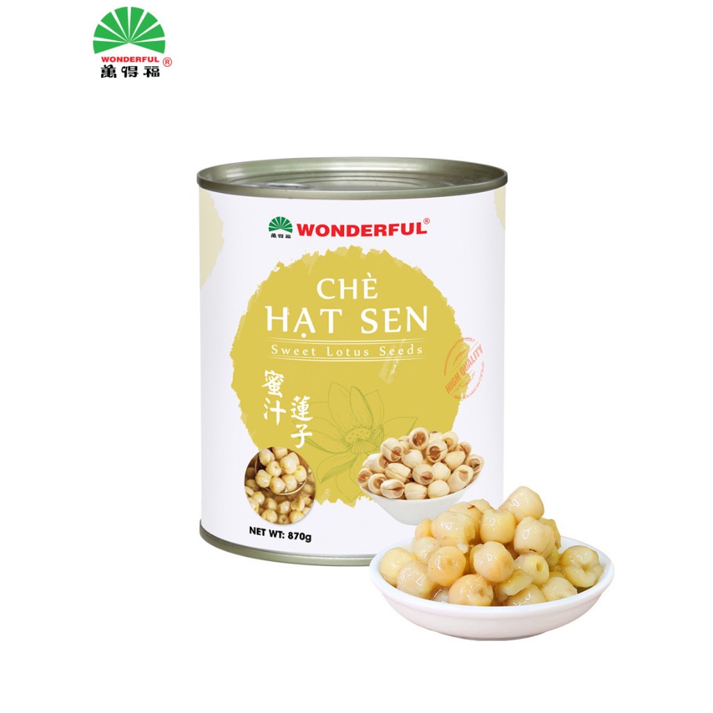 Chè hạt sen Wonderful lon 900g | Shopee Việt Nam