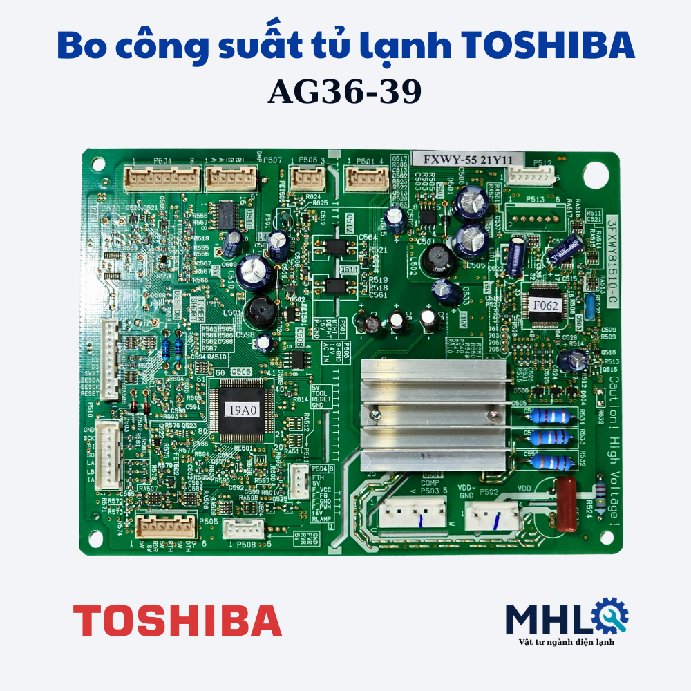 Bo công suất tủ lạnh toshiba model AG36-AG39,linh kiện tủ lạnh, phụ ...