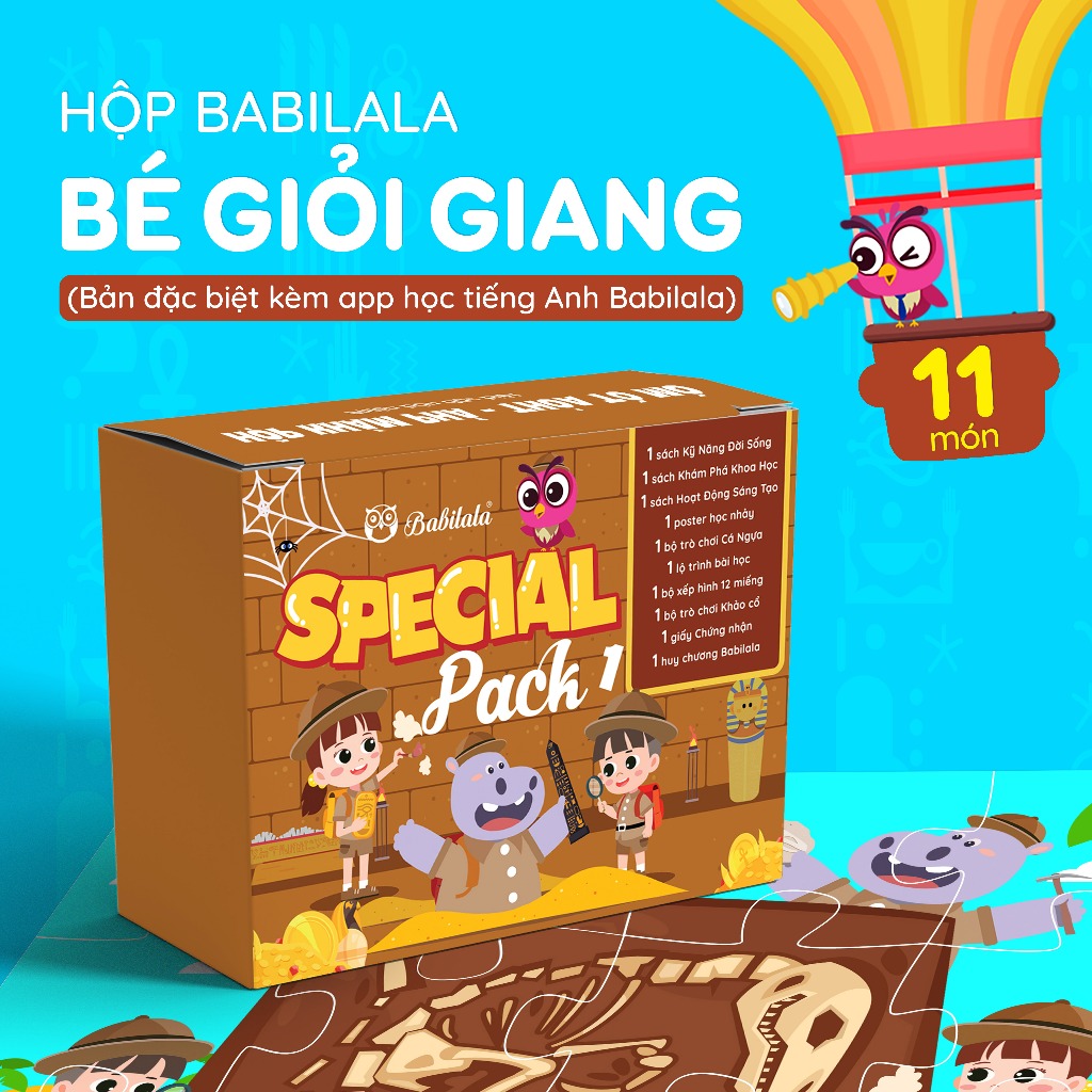 Bộ Học Liệu Khám Phá Babilala Package Special Dành Cho Bé Từ 3 - 8 Tuổi ...