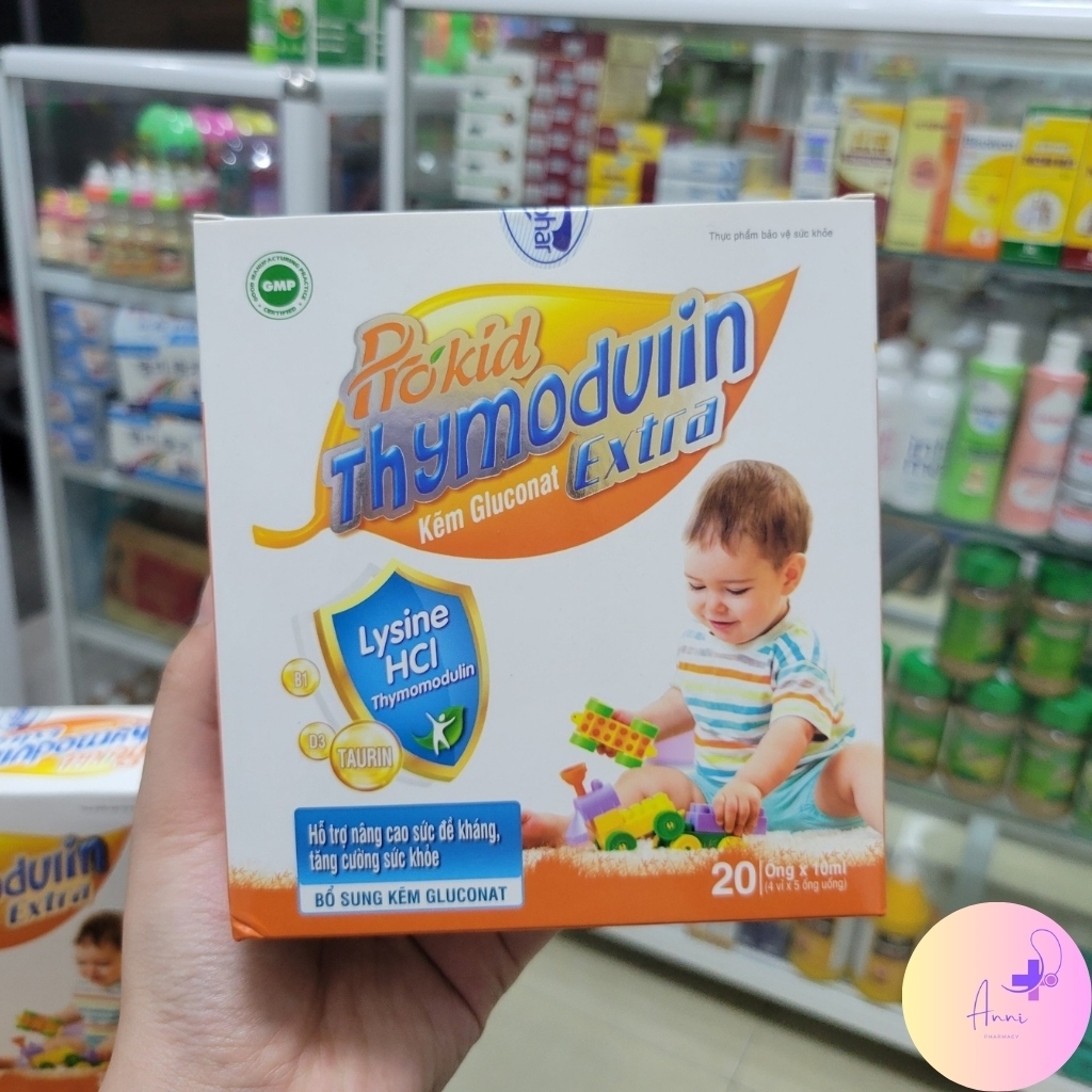 Tăng sức đề kháng prokid thymodulin extra - hỗ trợ ăn ngon tăng cường để kháng. Hộp 20 ống ...