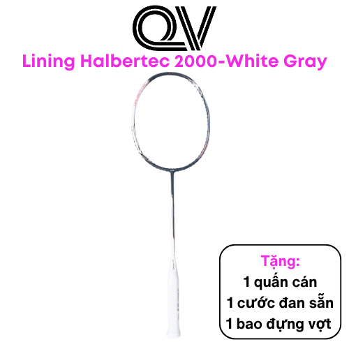 Vợt cầu lông Lining Halbertec 2000-White Gray chính hãng Quốc Việt ...