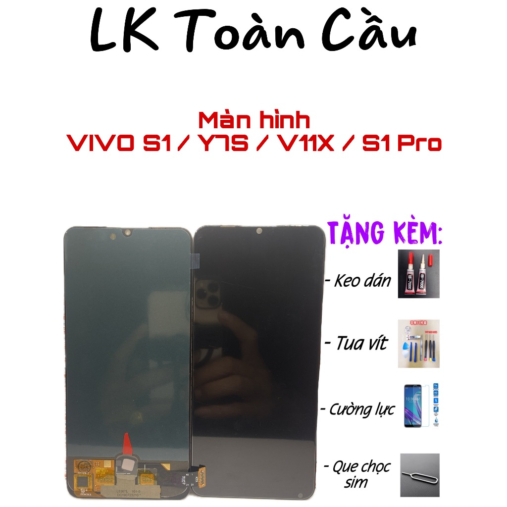 Màn hình Vivo S1 / Y7S / V11X / S1 Pro New Full bộ tặng keo+cường lực ...