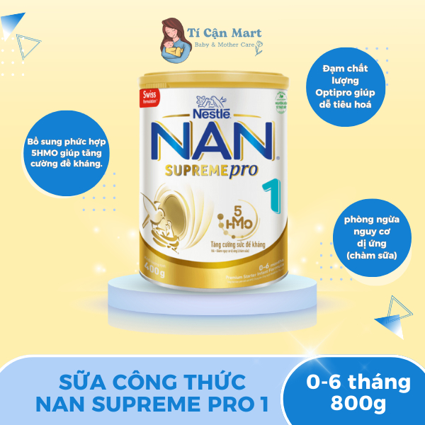 Sữa NAN SUPREME PRO số 1 800g (0-6 tháng) | Shopee Việt Nam