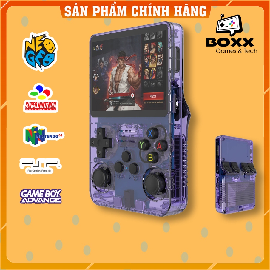 Máy chơi game cầm tay R36S Game Retro điện tử cổ điển NES, SNES, SFC ...