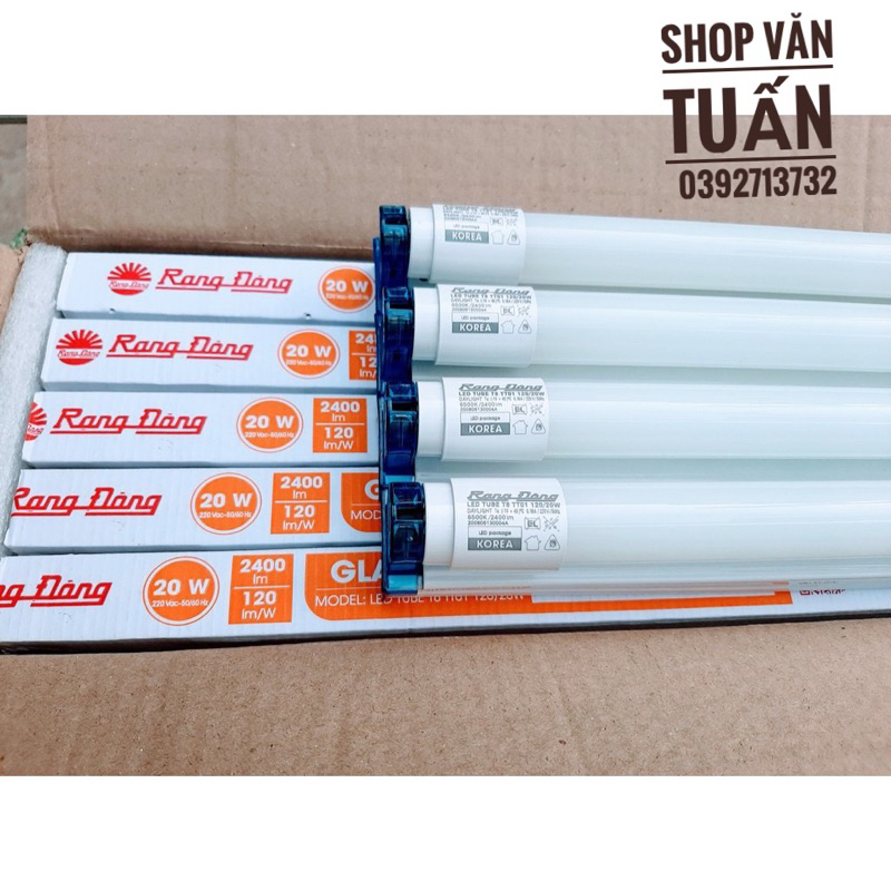 Bóng Đèn Led tube (tuýp) Thuỷ tinh Rạng Đông T8 20w-1m2 ;10w-60cm.Chính Hãng (ship hỏa tốc ...