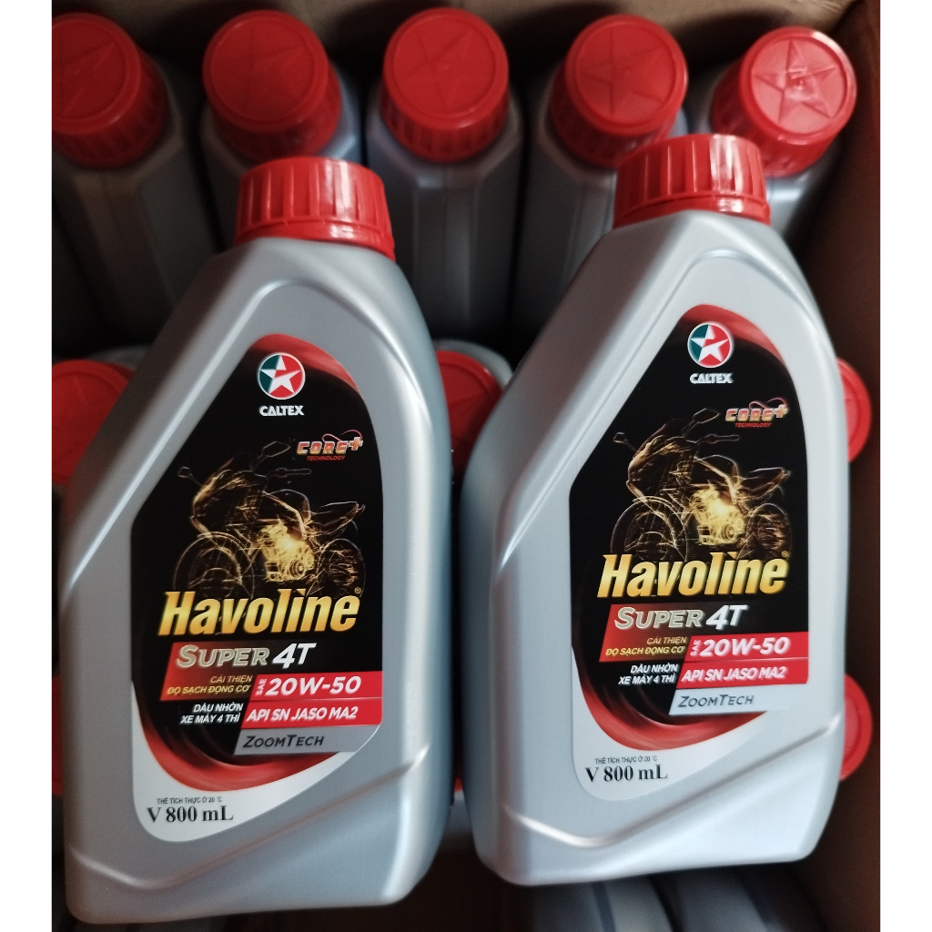 [ CHÍNH HÃNG] Nhớt Xe máy số Caltex Havoline Super 20W50 4T - 800ml ...