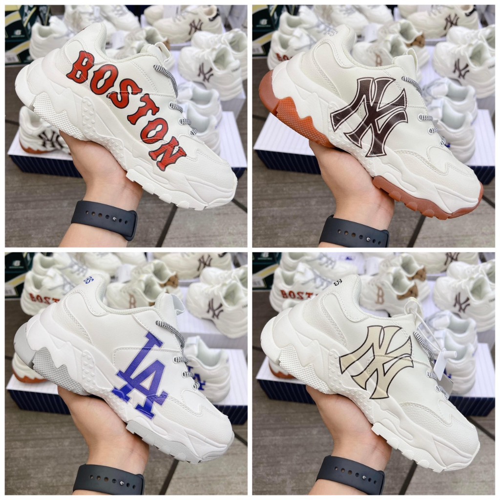 Giày _MLB Chunky Bigbal,Giày MLB Boston,NY Đế Nâu,NY Vàng,LA Đế Cao Bản ...