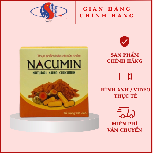 [ CHÍNH HÃNG - LỌ 50gram & 60 viên] Nghệ nano NACUMIN tinh bột nghệ ...