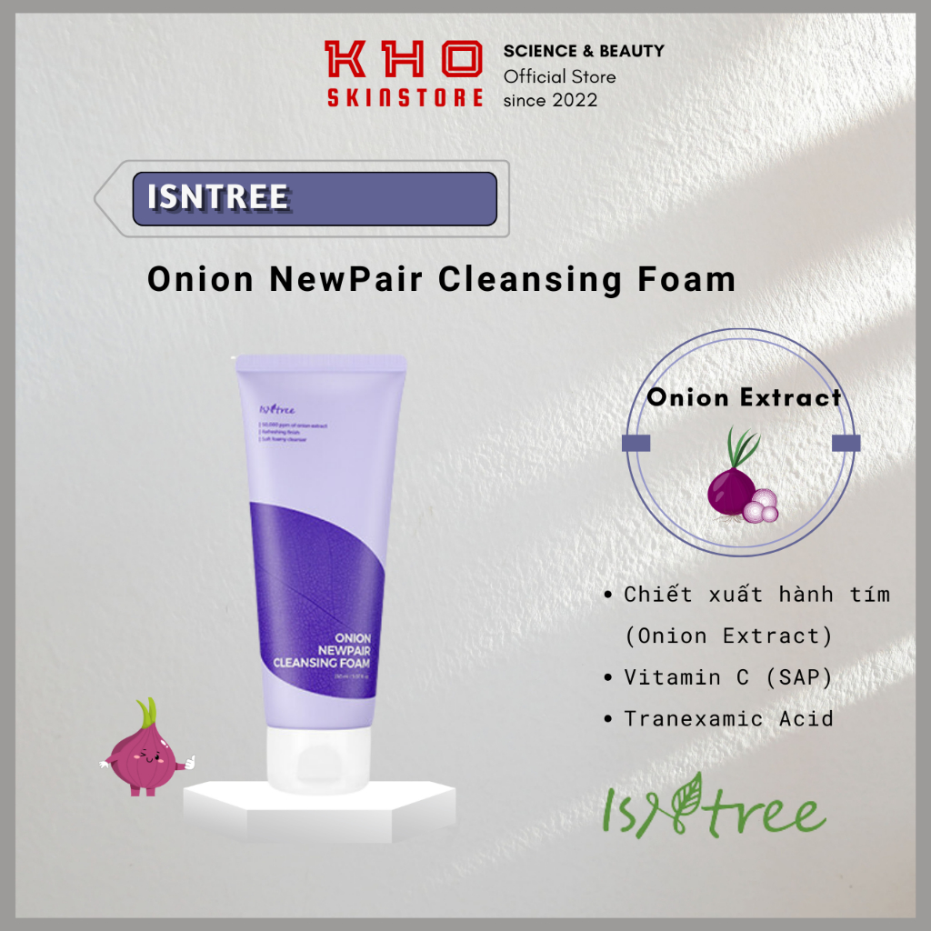Isntree Sữa rửa mặt 𝗢𝗻𝗶𝗼𝗻 𝗡𝗲𝘄𝗣𝗮𝗶𝗿 𝗖𝗹𝗲𝗮𝗻𝘀𝗶𝗻𝗴 𝗙𝗼𝗮𝗺 150ml | Shopee Việt Nam
