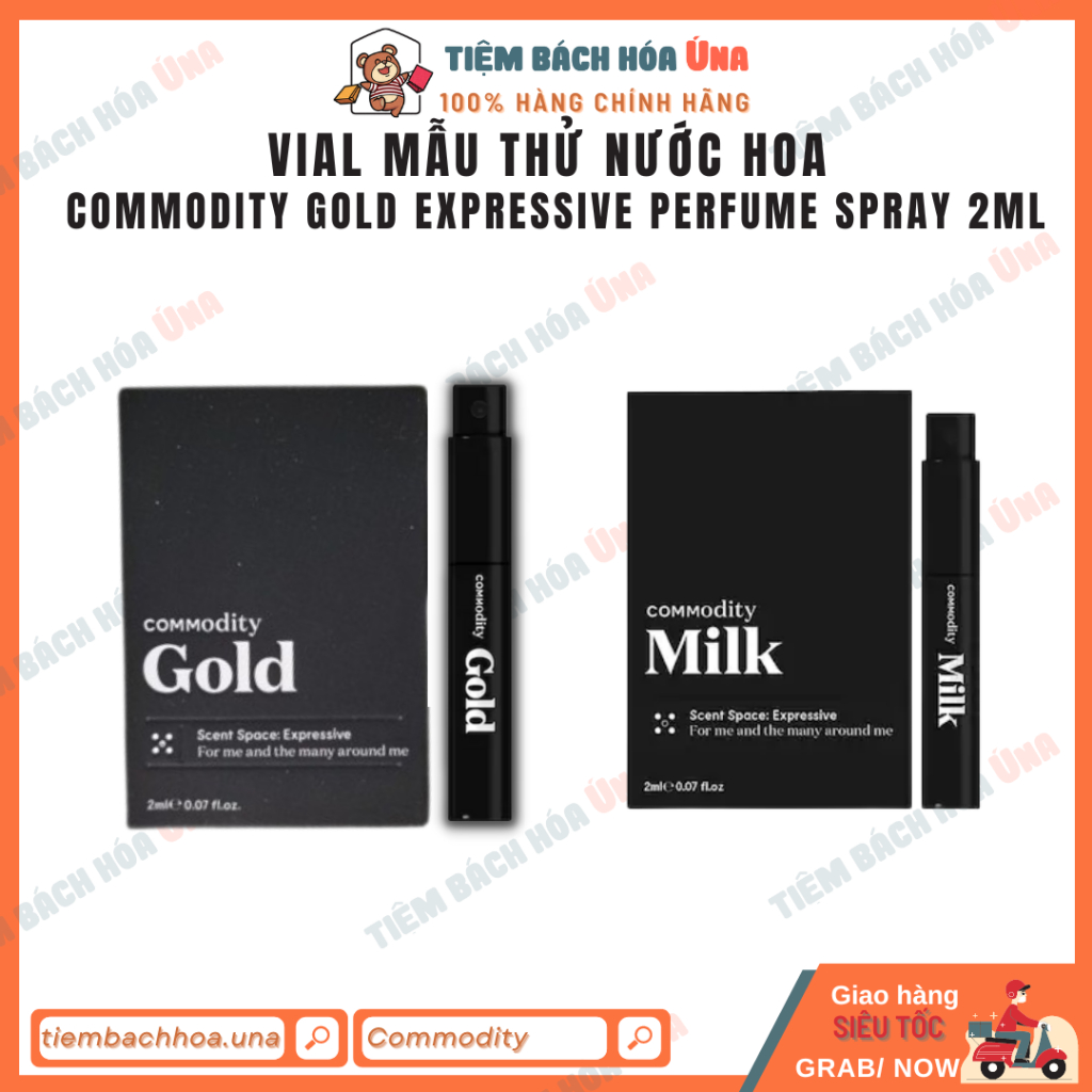 Vial mẫu thử nước hoa Commodity Milk, Gold Expressive Perfume Spray 2ml ...